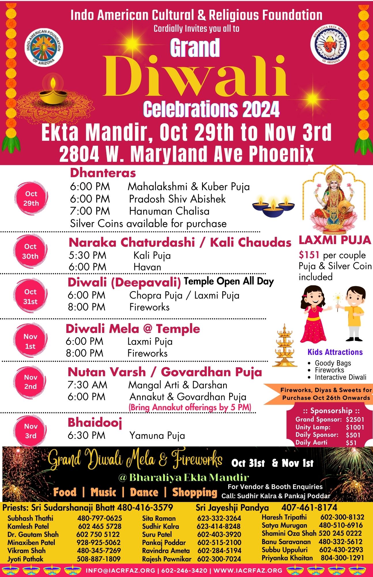 Grand Diwali Celebrations - 2024 - EktaMandir